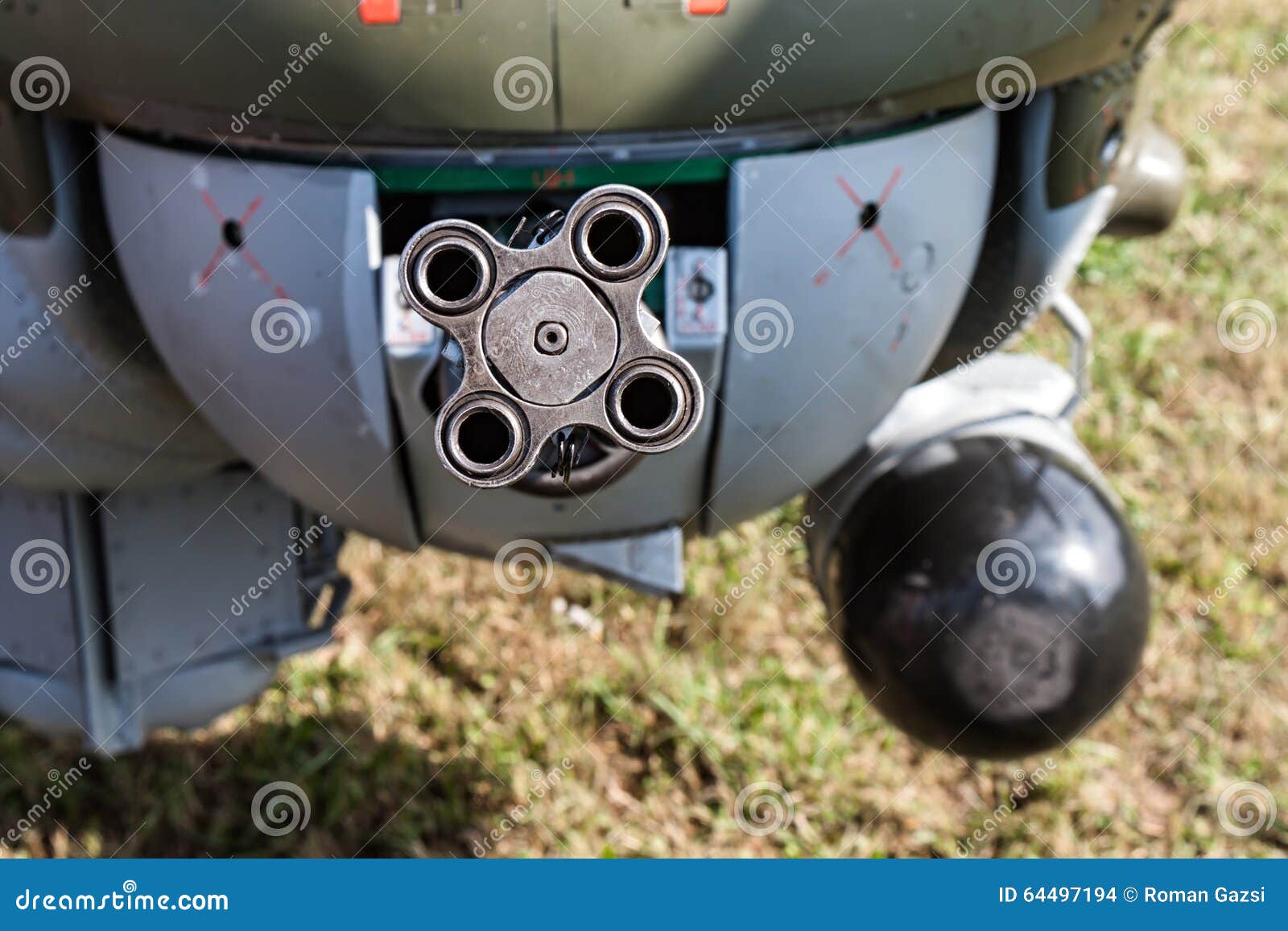 Machine Gun in a Helicopter Stock Photo - Image of transportation ...