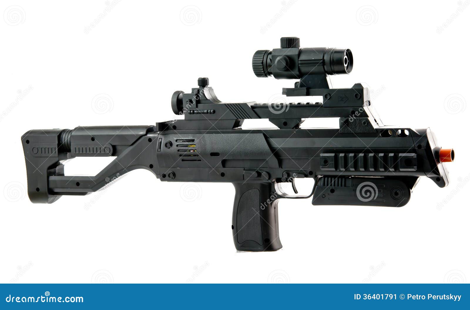 Machine gun isolated stock image. Image of isolated, metallic - 36401791