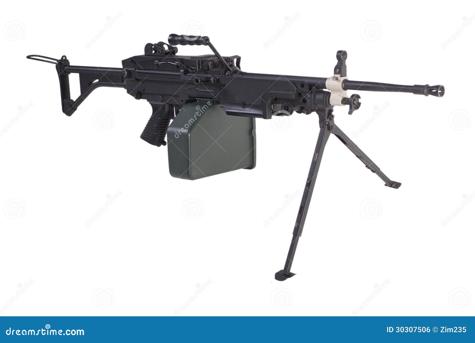 Machine gun stock photo. Image of magazine, sniper, caliber - 30307506