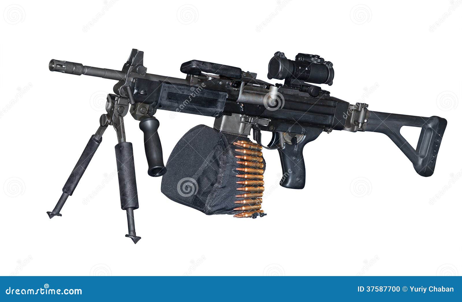 Machine gun stock photo. Image of fire, firearms, machinegun - 37587700