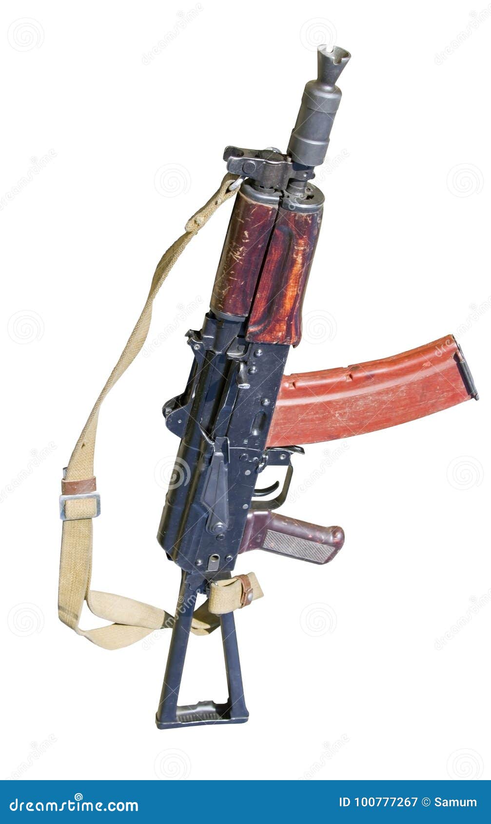 Kalashnikov Machine gun stock image. Image of forces - 100777267