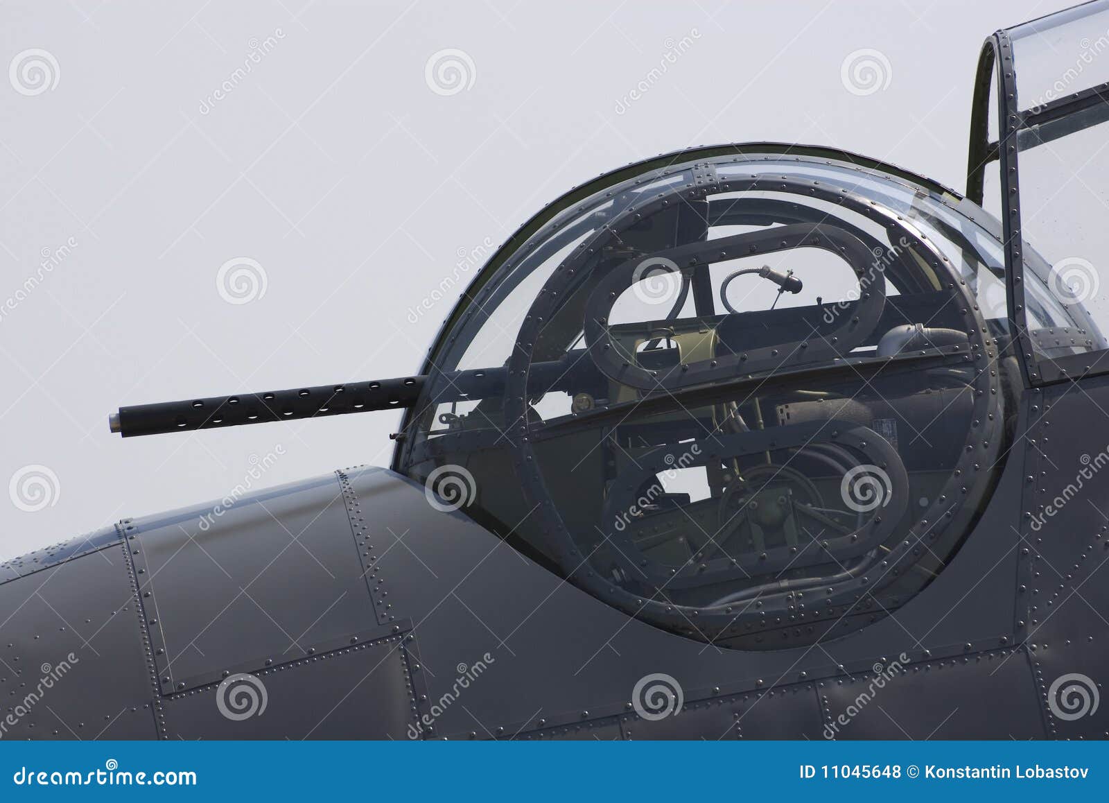 Machine Gun Pit on WWII Bomber Stock Photo - Image of weapon, wwii ...