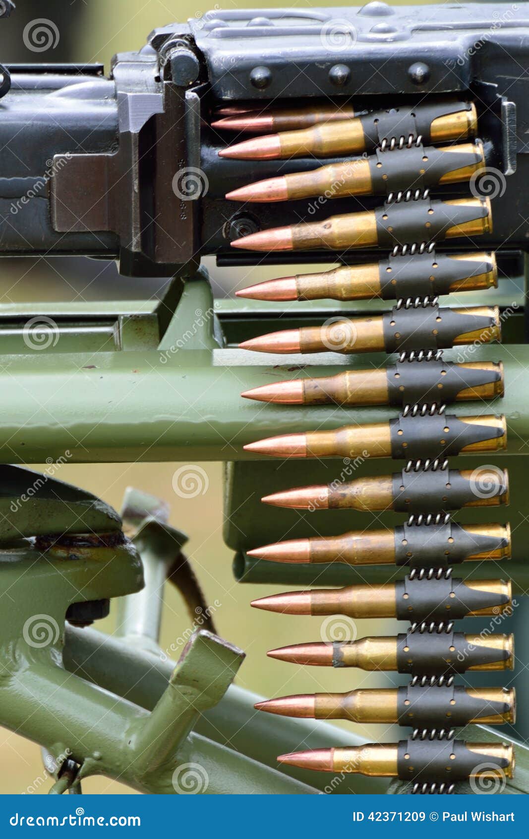 Machine gun round stock image. Image of magazine, round - 42371209