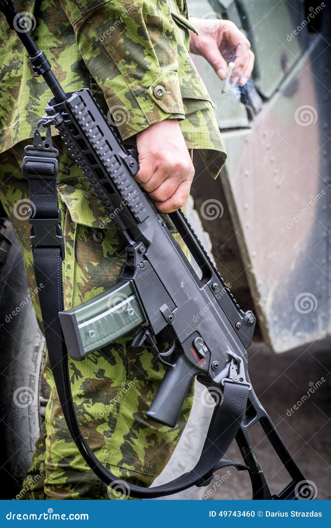 Machine gun stock photo. Image of arms, army, holding - 49743460