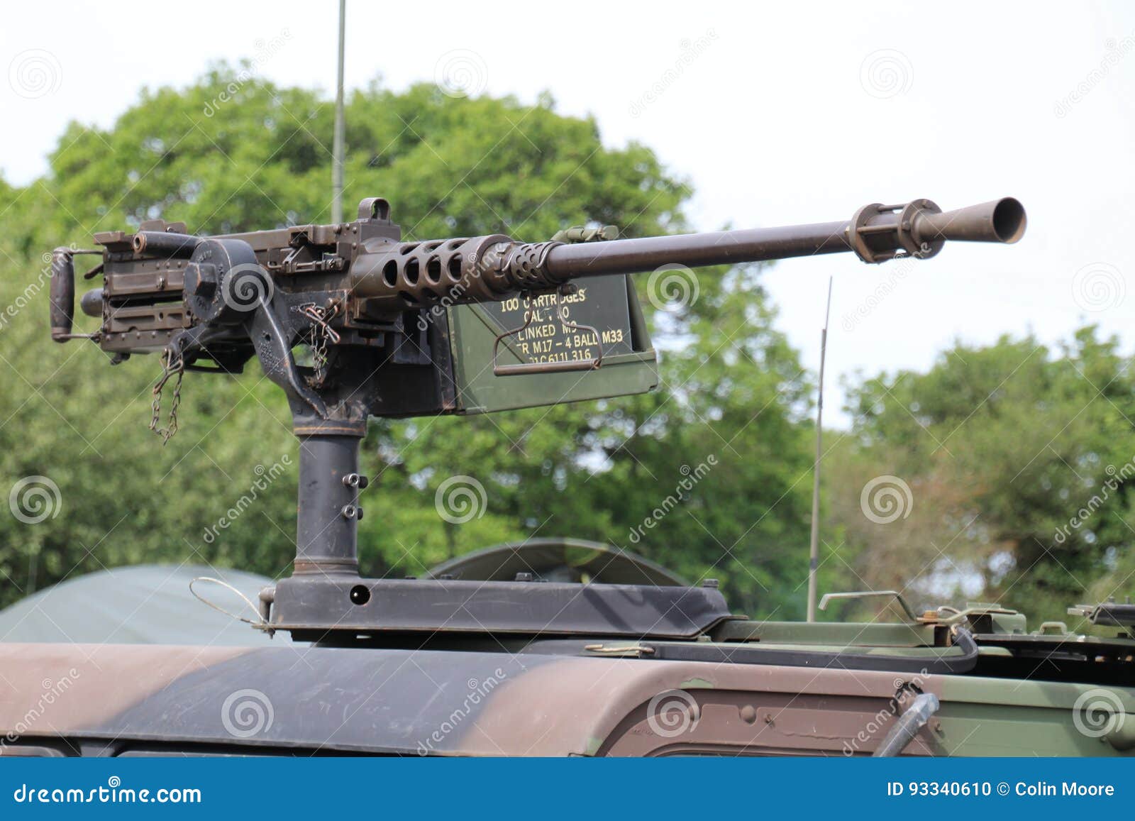 Machine gun stock photo. Image of armament, warfare, machine - 93340610