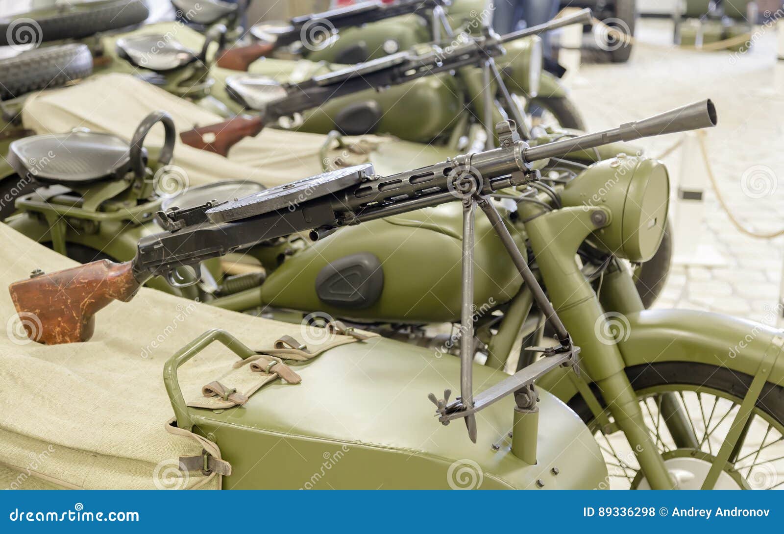 Machine Gun from World War II Stock Photo - Image of stack, weapon ...