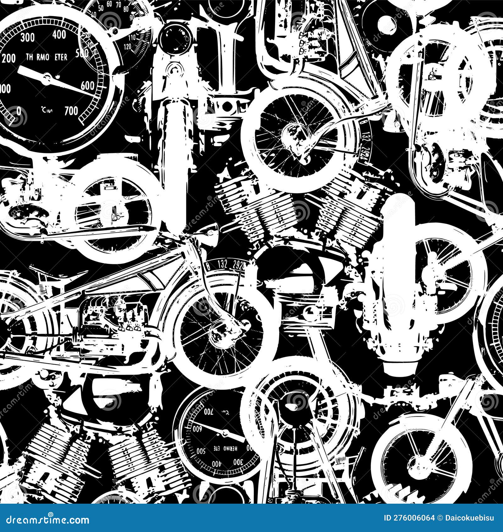 Machine Handles Such As Motorcycles and Engines, Stock Vector ...