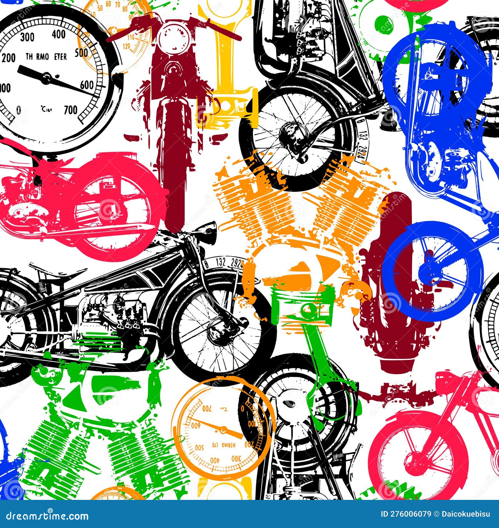 Machine Handles Such As Motorcycles and Engines, Stock Vector ...