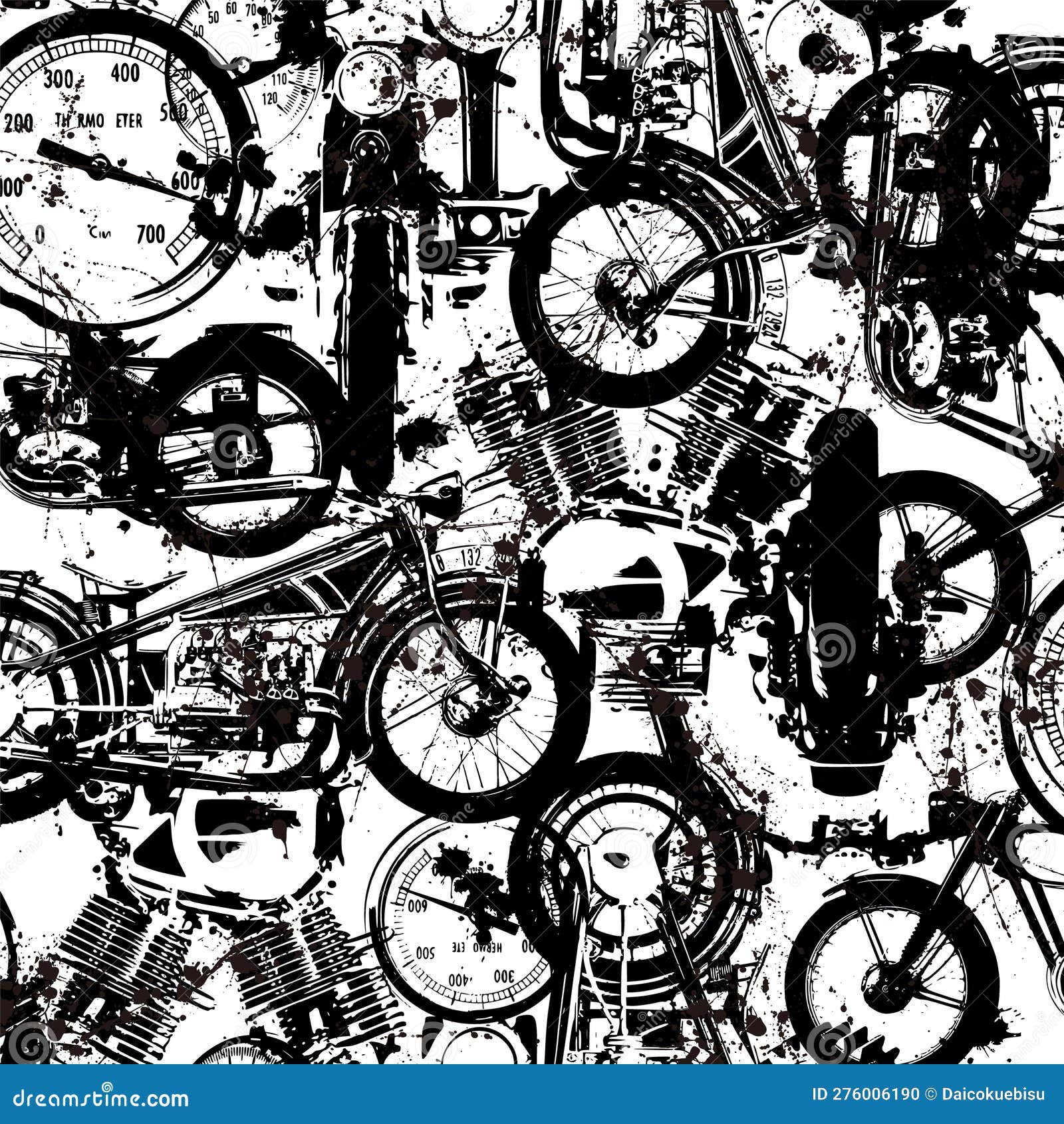 Machine Handles Such As Motorcycles and Engines, Stock Vector ...