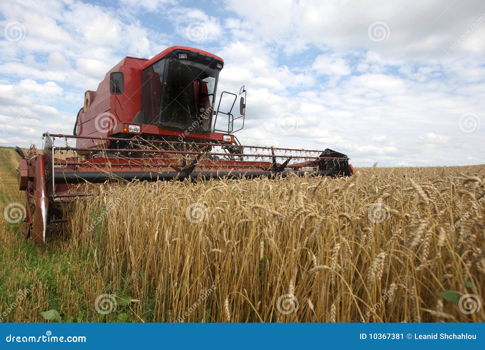 Machine harvesting stock image. Image of wheat, food - 10367381