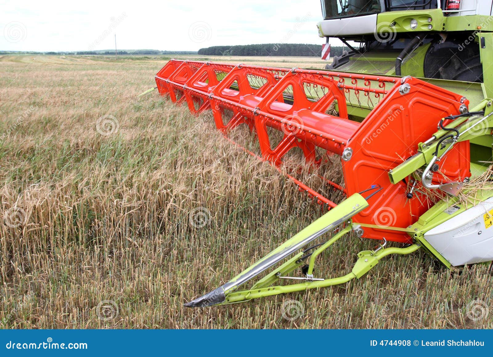 Machine harvesting stock photo. Image of reaping, agricultural - 4744908