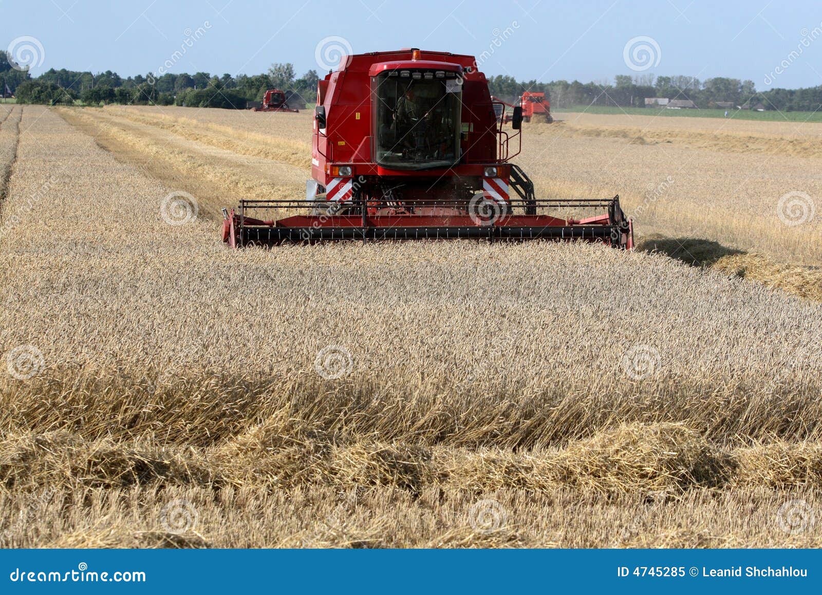 Machine harvesting stock image. Image of food, rural, crop - 4745285