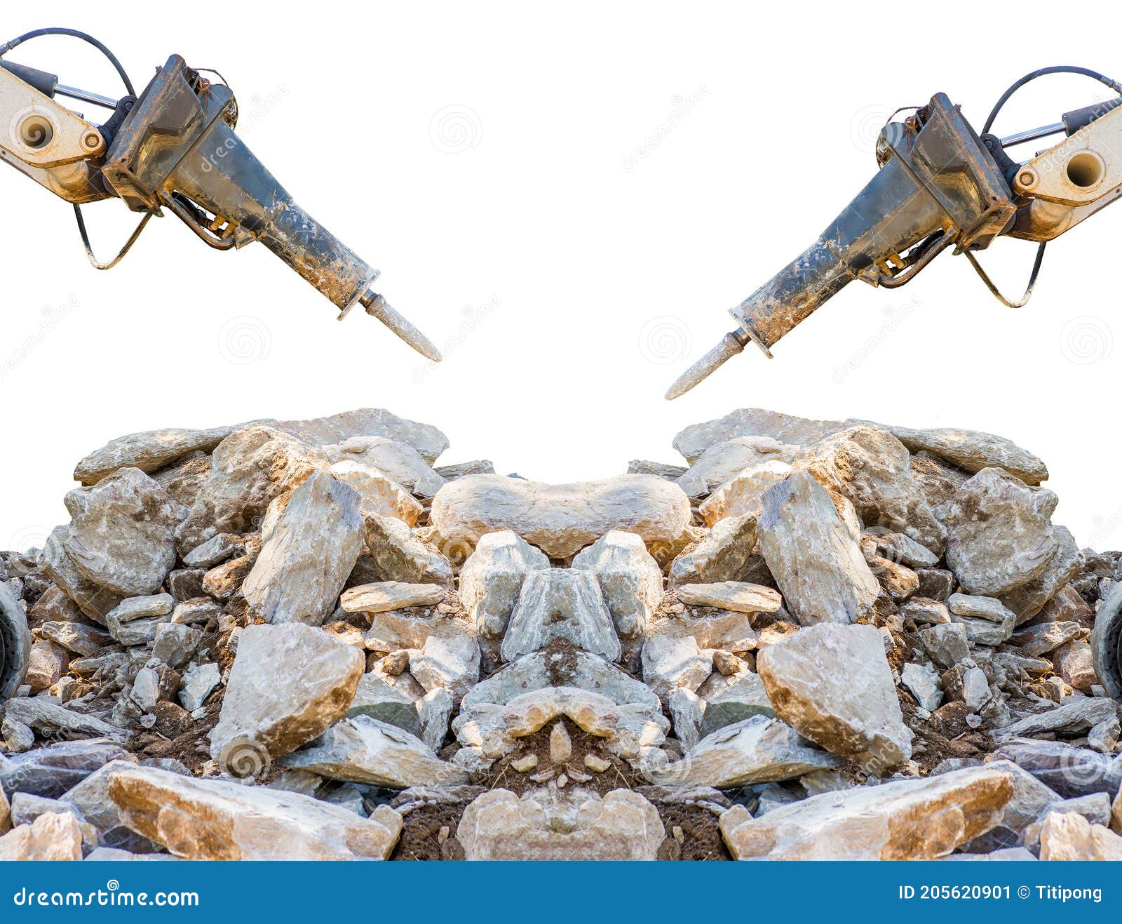 Machine Head for Hammer Drilling in Construction Stock Image - Image of ...