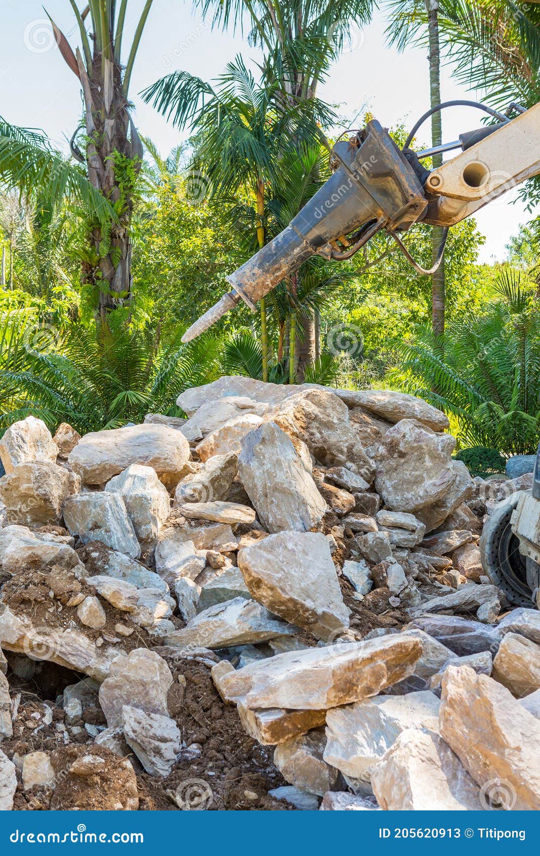 Machine Head for Hammer Drilling in Construction Stock Image - Image of ...