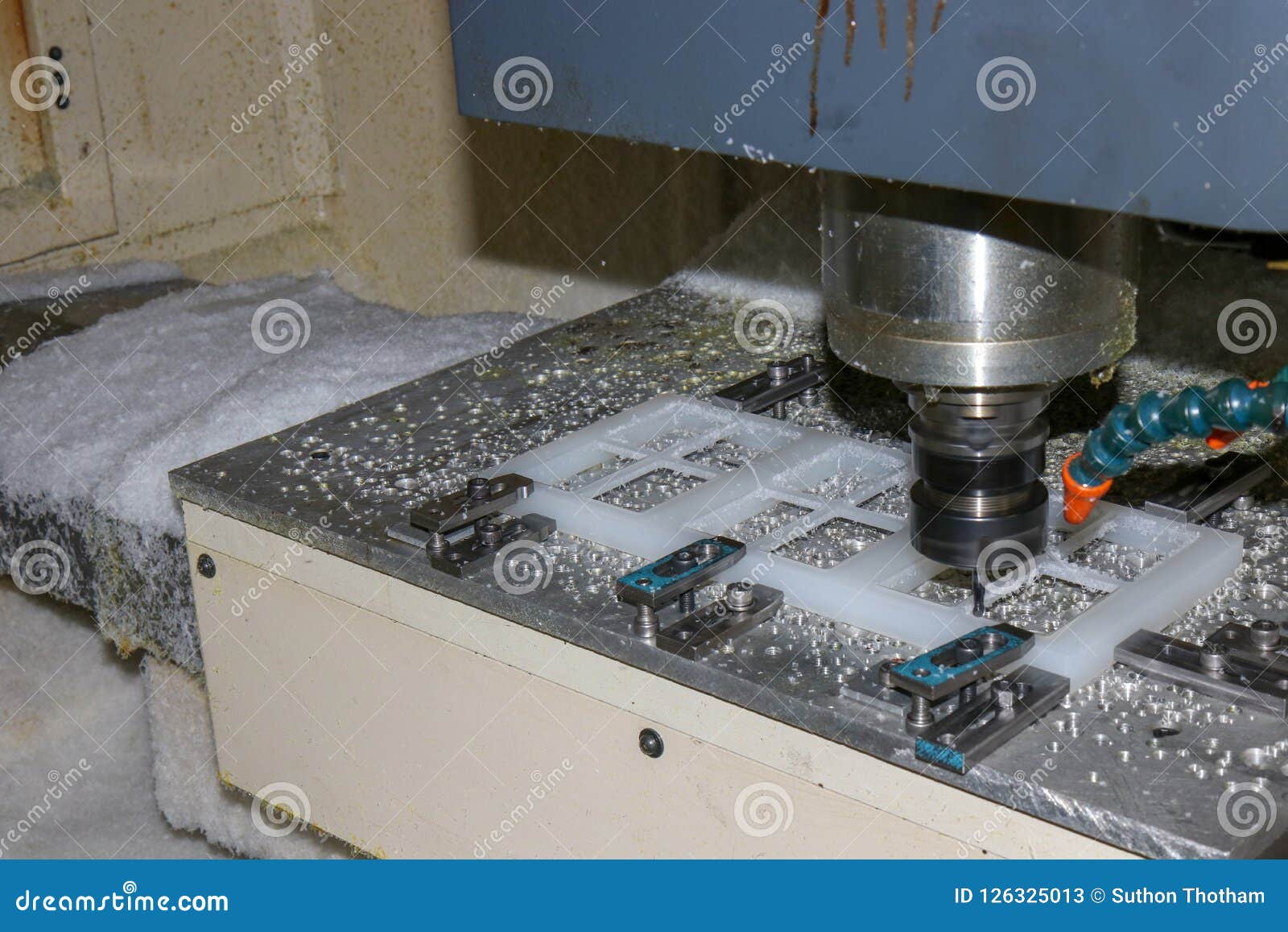 Machine Head Milling CNC Machin Stock Image - Image of iron ...