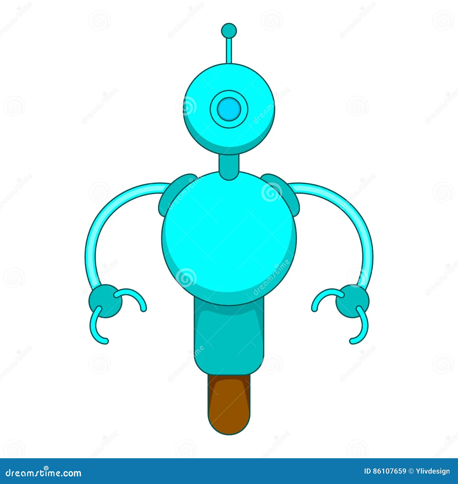 Machine Icon, Cartoon Style Stock Vector - Illustration of innovation ...
