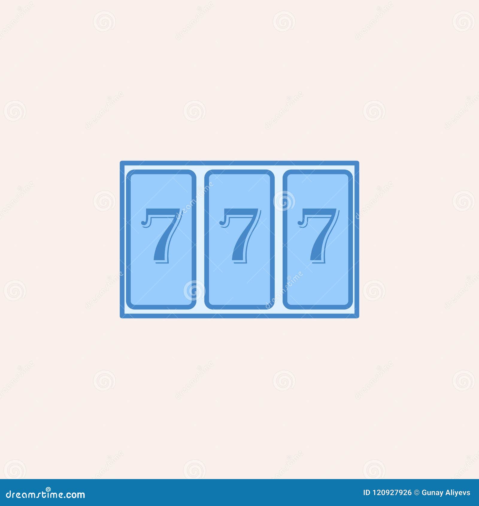 Machine with 777 Icon. Element of Casino Icon for Mobile Concept and ...