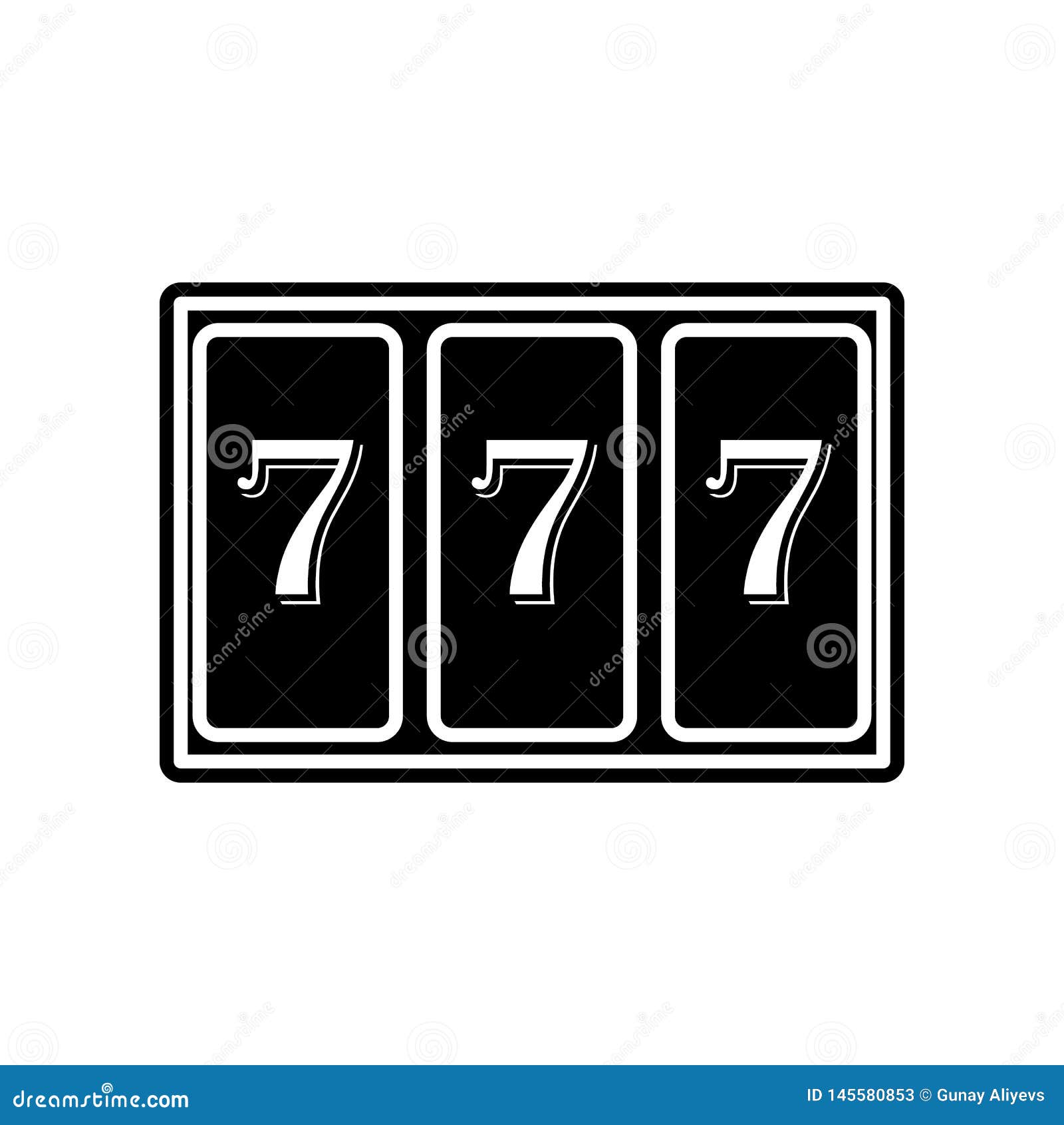 Machine with 777 Icon. Element of Casino for Mobile Concept and Web ...