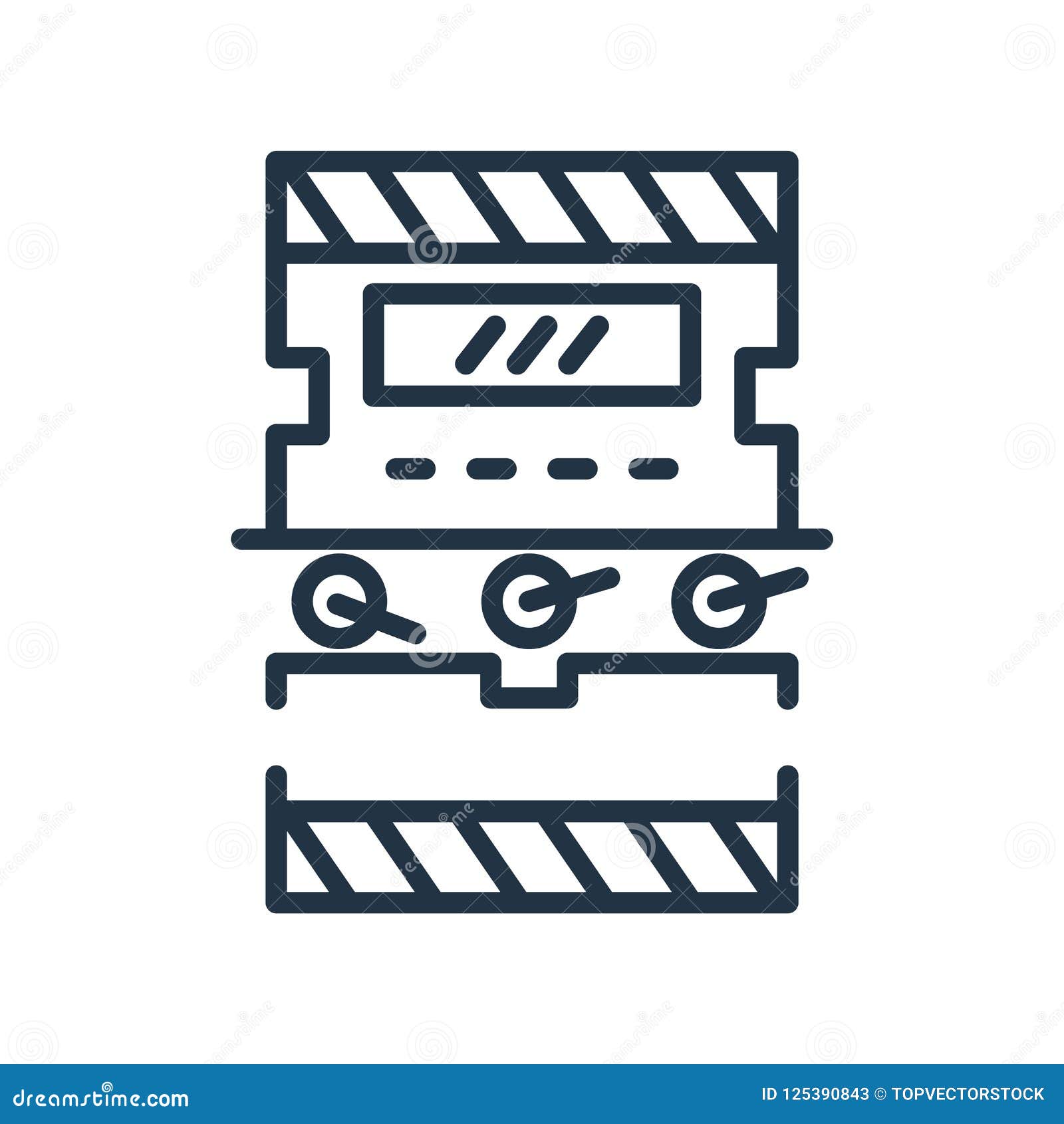 Machine Icon Vector Isolated on White Background, Machine Sign Stock ...