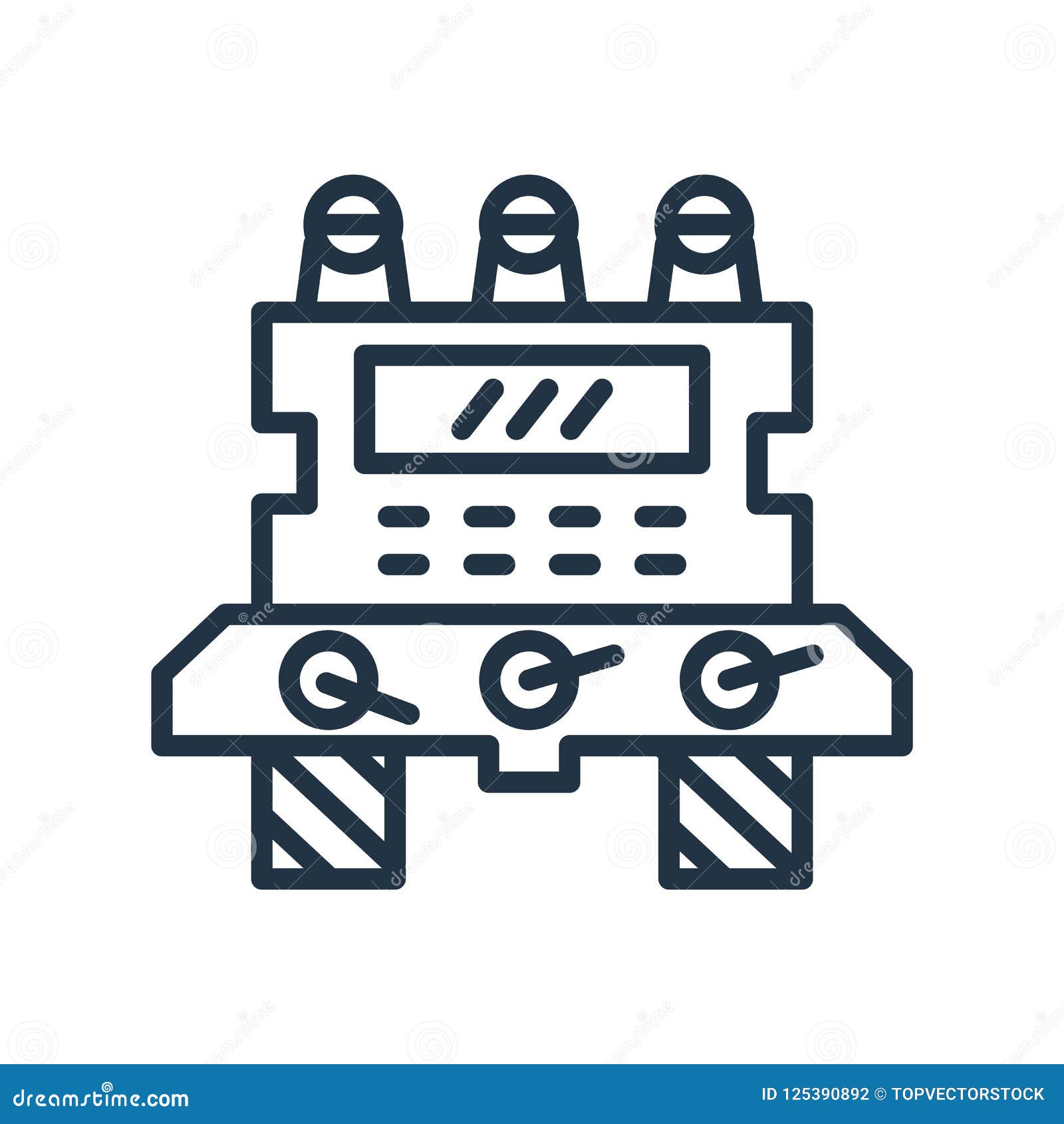 Machine Icon Vector Isolated on White Background, Machine Sign Stock ...