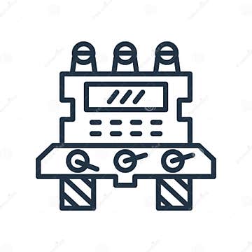 Machine Icon Vector Isolated on White Background, Machine Sign Stock ...