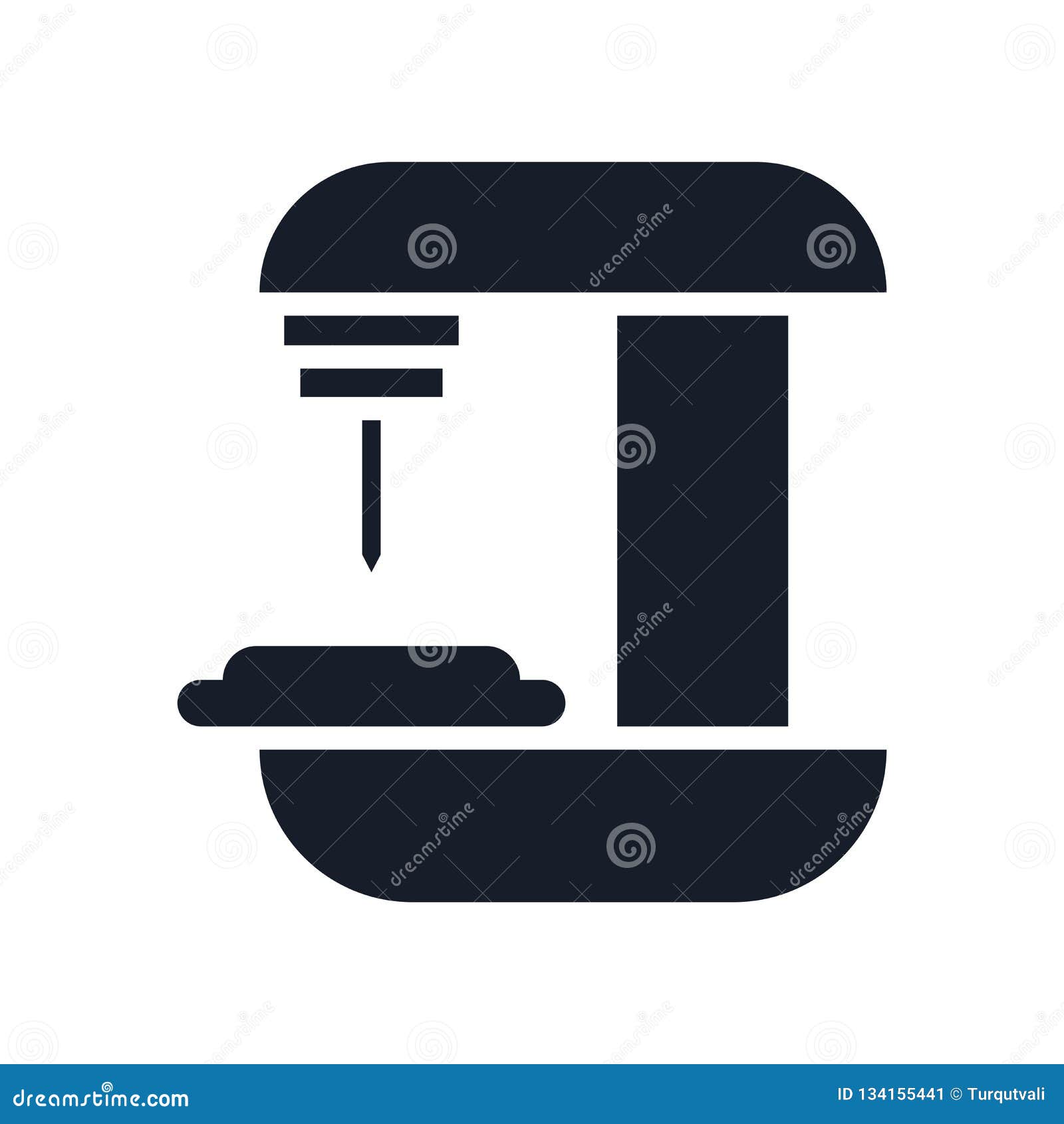 Machine Icon Vector Sign and Symbol Isolated on White Background ...