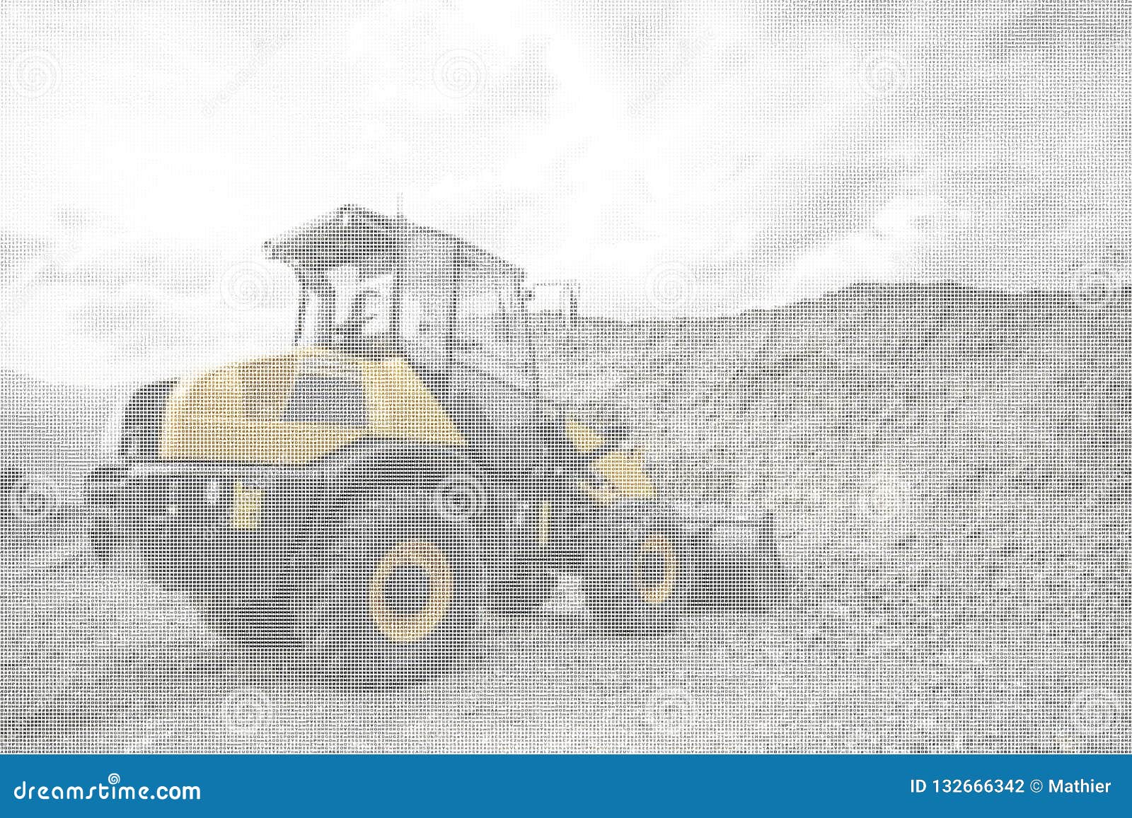 Machine Jaune De Construction - Art D'ASCII Illustration Stock ...