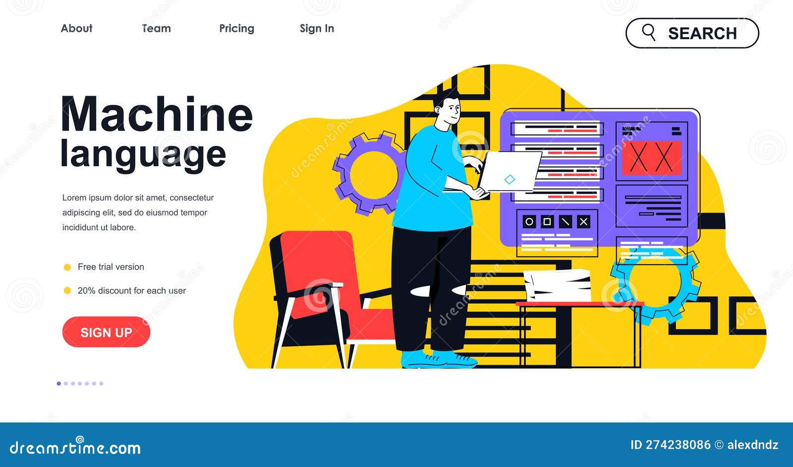 Machine Language Line Icons Collection Algorithm Binary Code Compiler Cpu Debugging