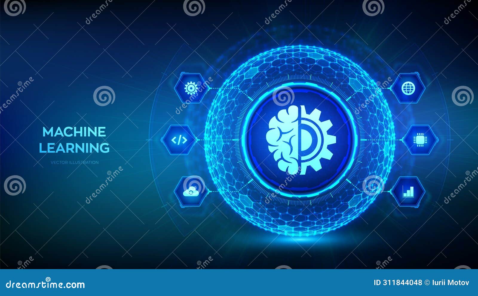 Machine Learning. AI Artificial Intelligence. Data Mining, Big Data ...