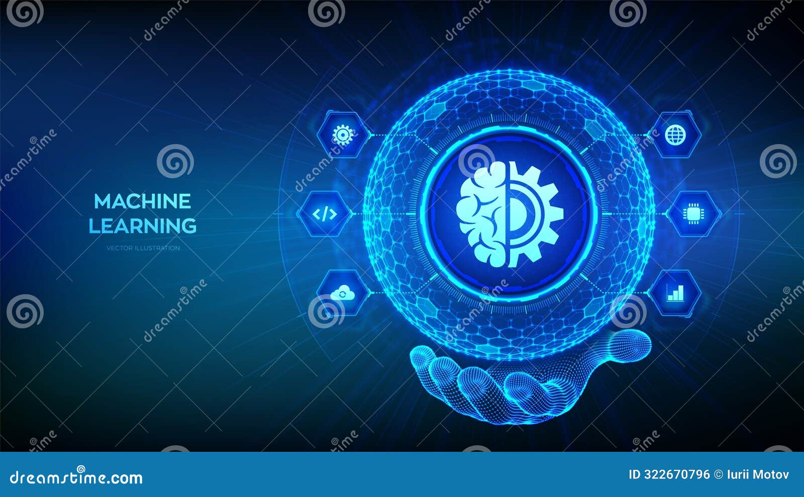 Machine Learning. AI Artificial Intelligence. Data Mining, Big Data ...