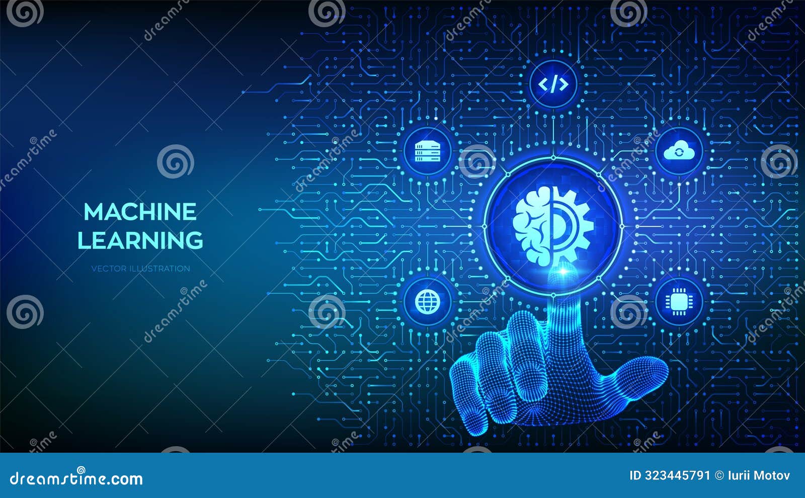 Machine Learning. AI Artificial Intelligence. Deep Learning. Big Data ...