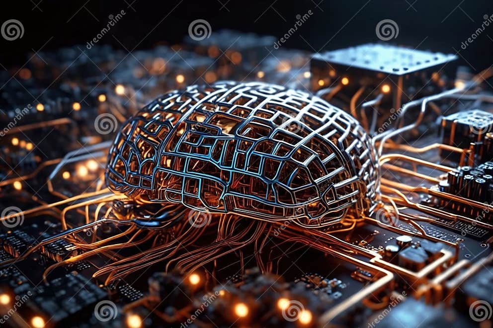 Machine Learning, Artificial Intelligence, AI, Deep Learning Blockchain Neural Network Concept ...