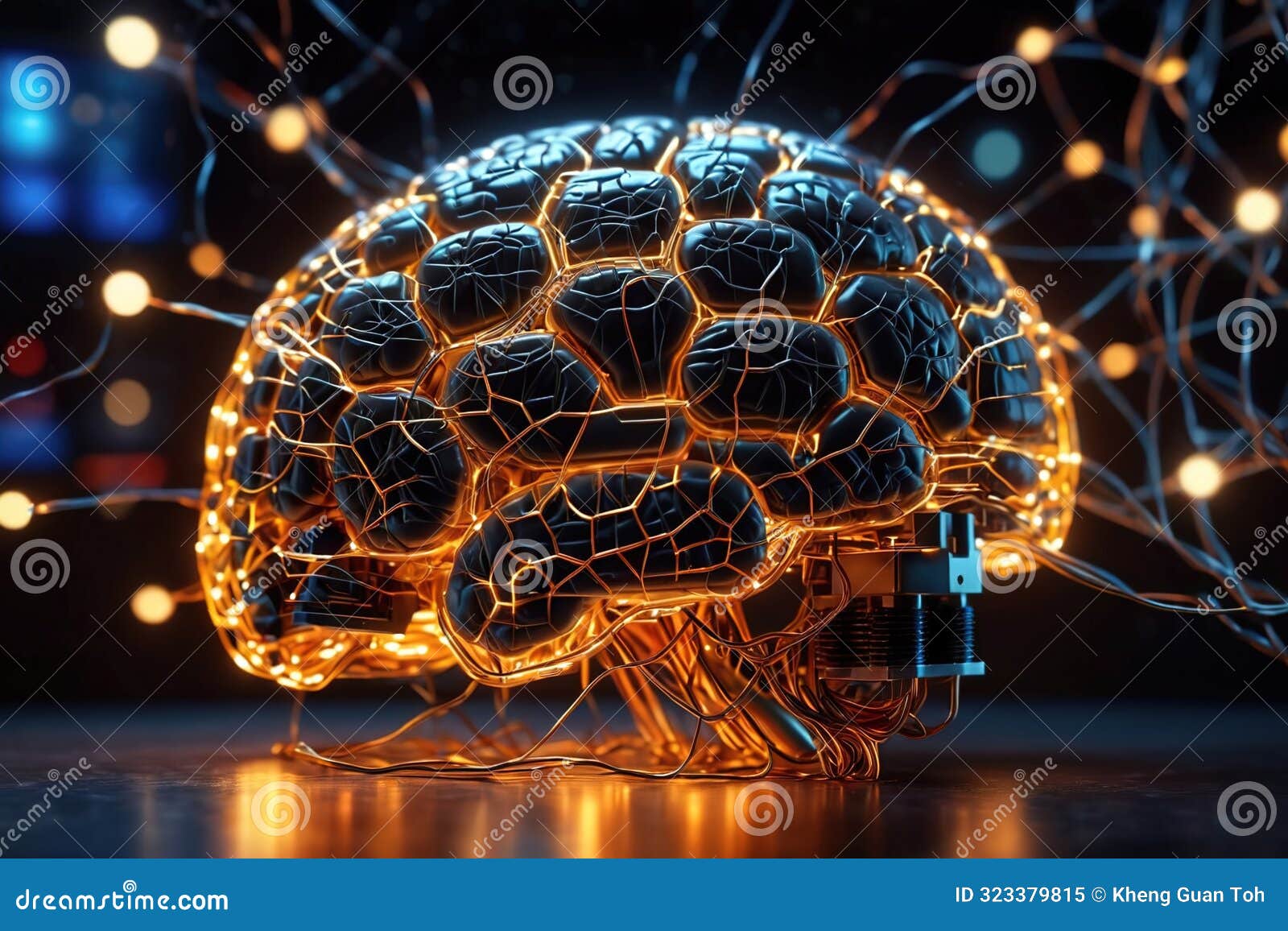Machine Learning, Artificial Intelligence, AI, Deep Learning Blockchain Neural Network Concept ...
