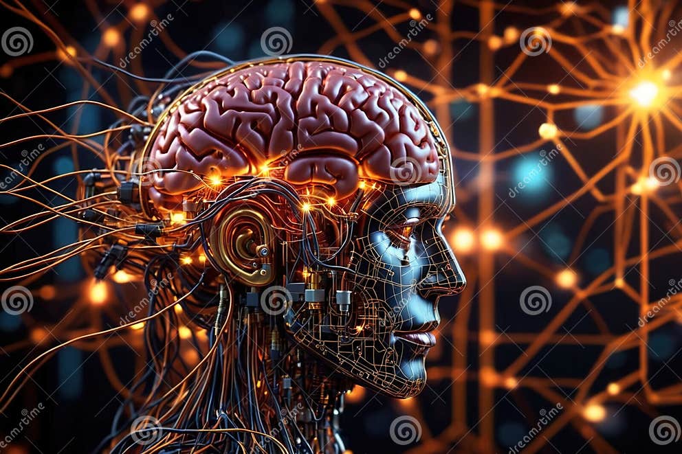 Machine Learning, Artificial Intelligence, AI, Deep Learning Blockchain Neural Network Concept ...