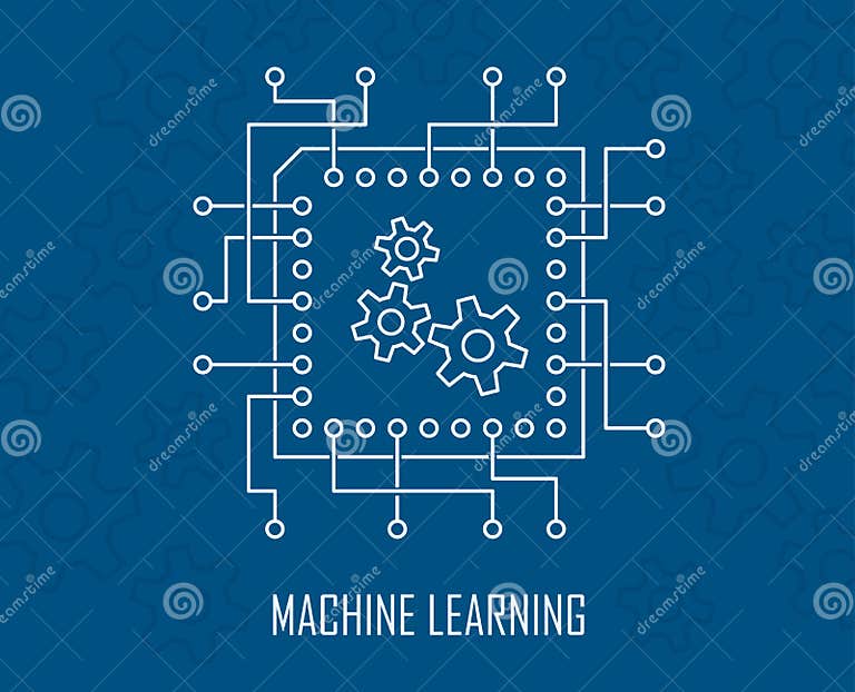 Machine Learning Artificial Intelligence Vector Stock Vector ...