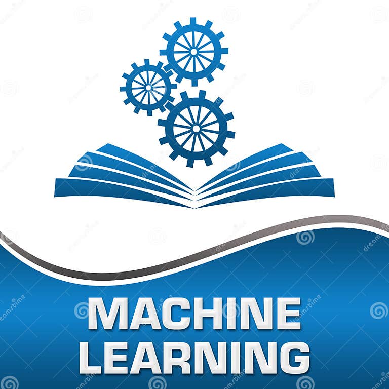 Machine Learning Blue Square Stock Illustration - Illustration of ...