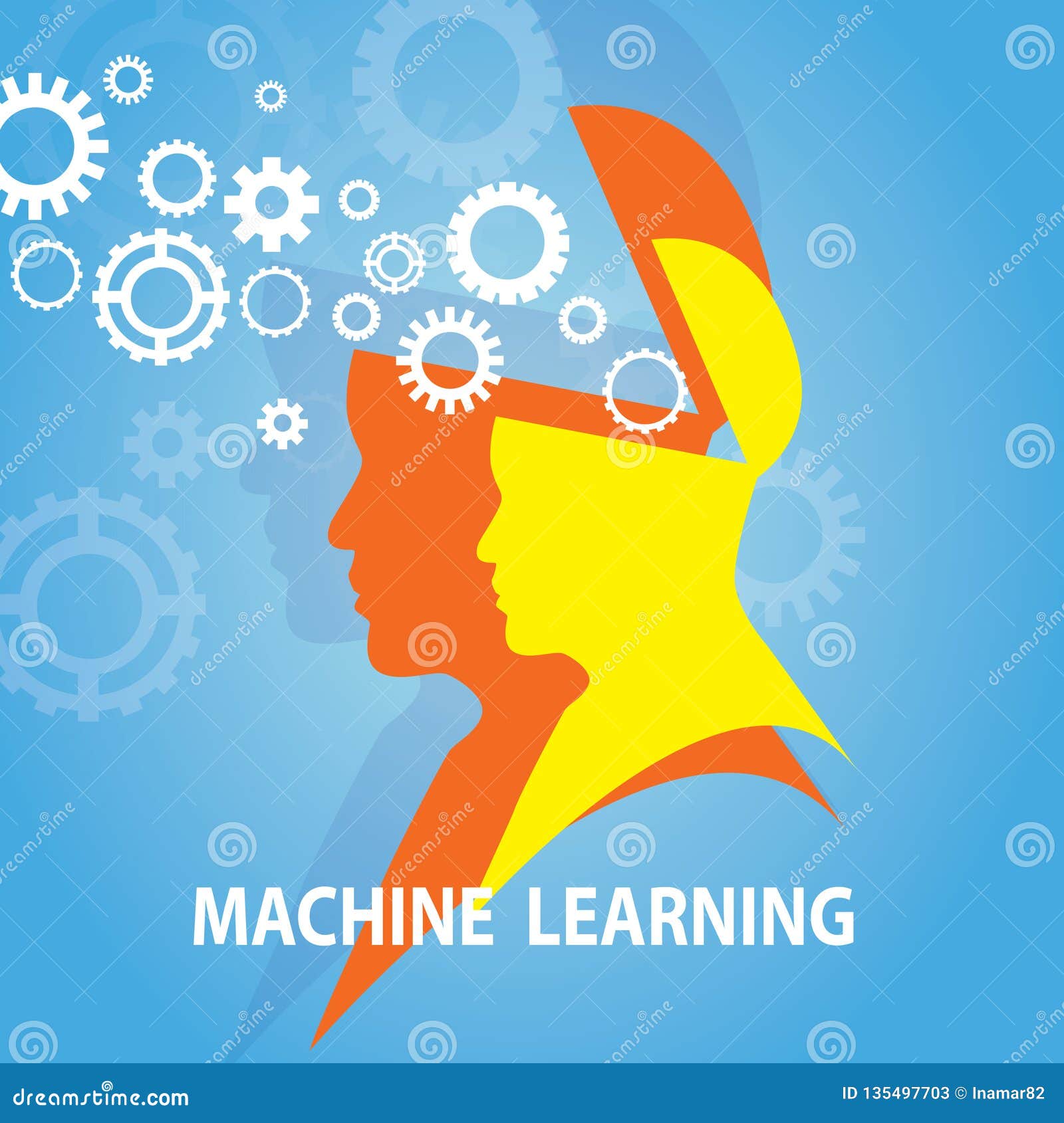 Machine Learning Business Technology Concept Stock Vector ...