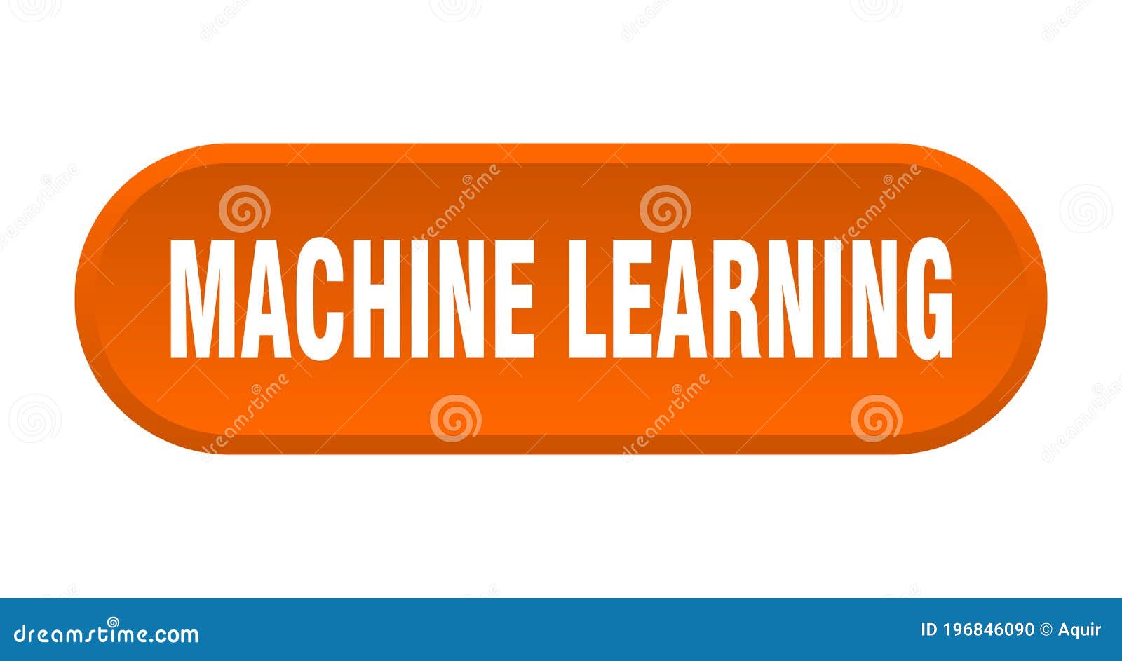 Machine learning button stock vector. Illustration of price - 196846090