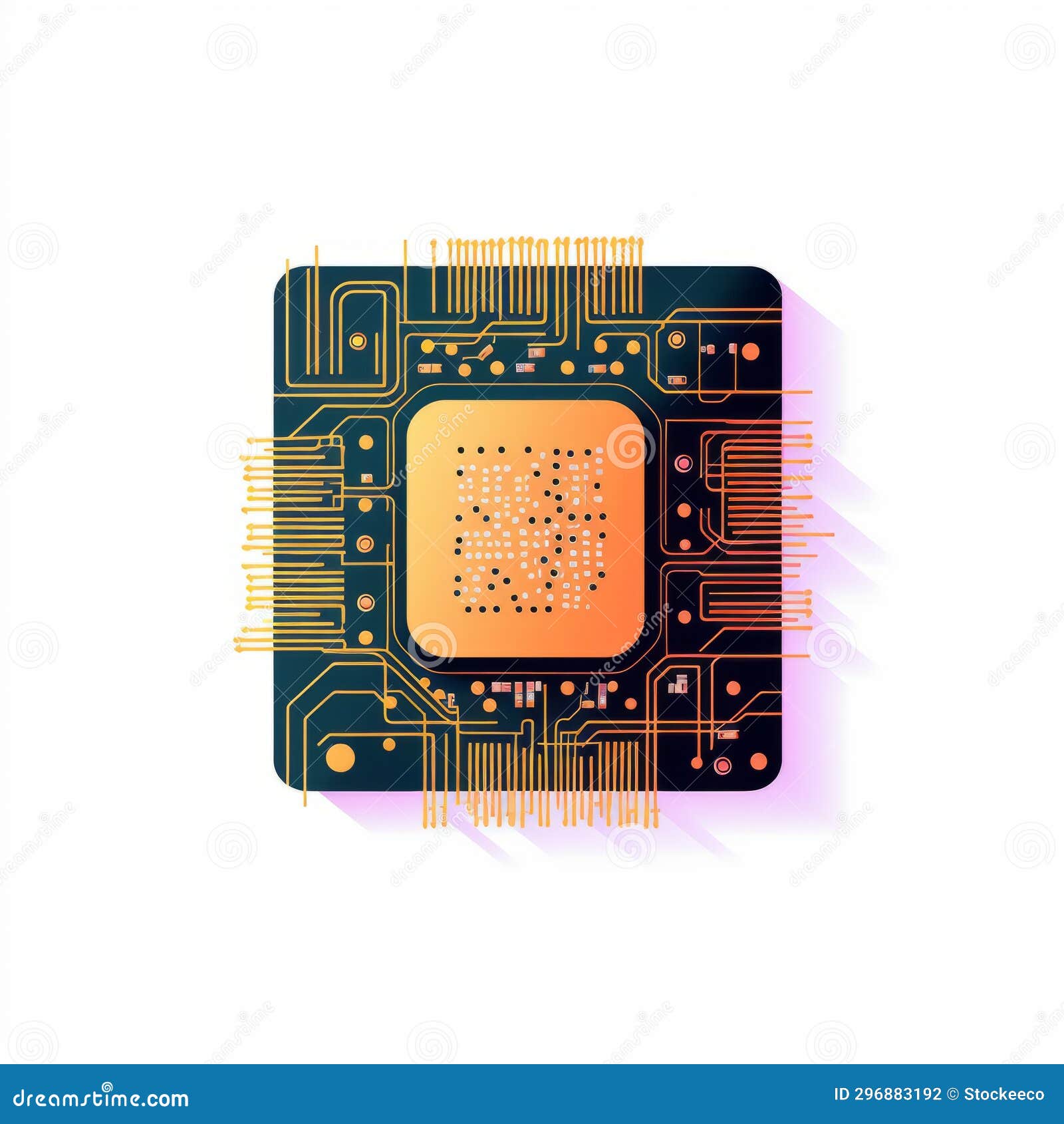 Machine Learning Chip Vector - Flat Minimalistic Animation Asset Stock ...