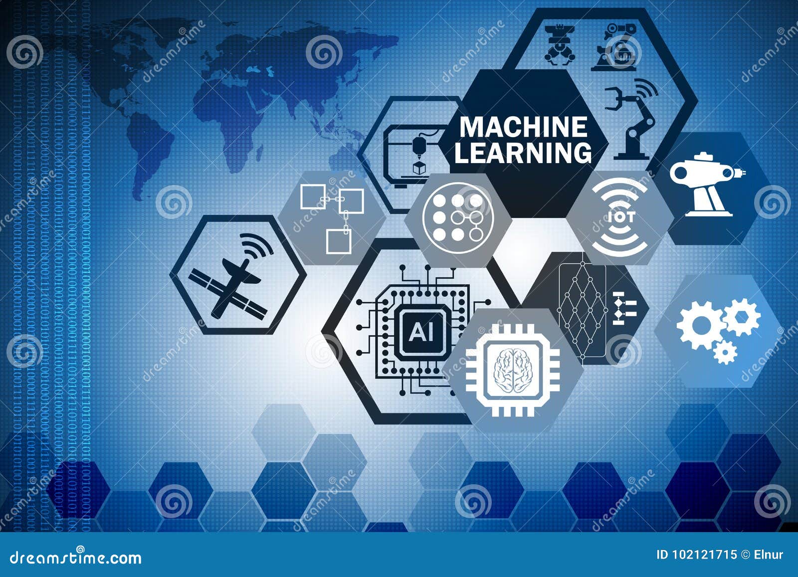 The Machine Learning Computing Concept of Modern it Technology Stock ...