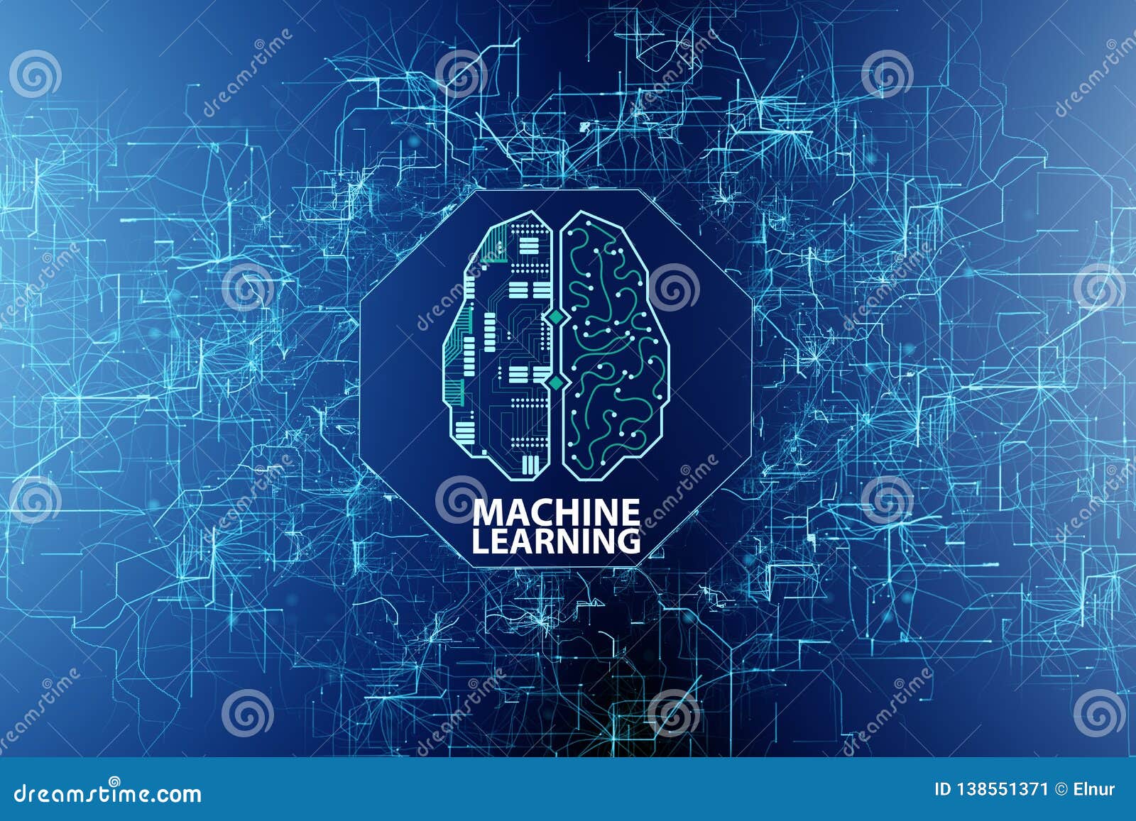 The Machine Learning Concept - 3d Rendering Stock Illustration ... The Machine Learning Concept - 3d Rendering Stock Illustration ...