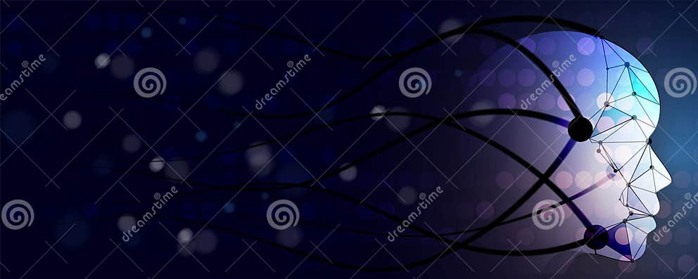 Abstract Digital Intelligence and Technology Merging To Create New ...