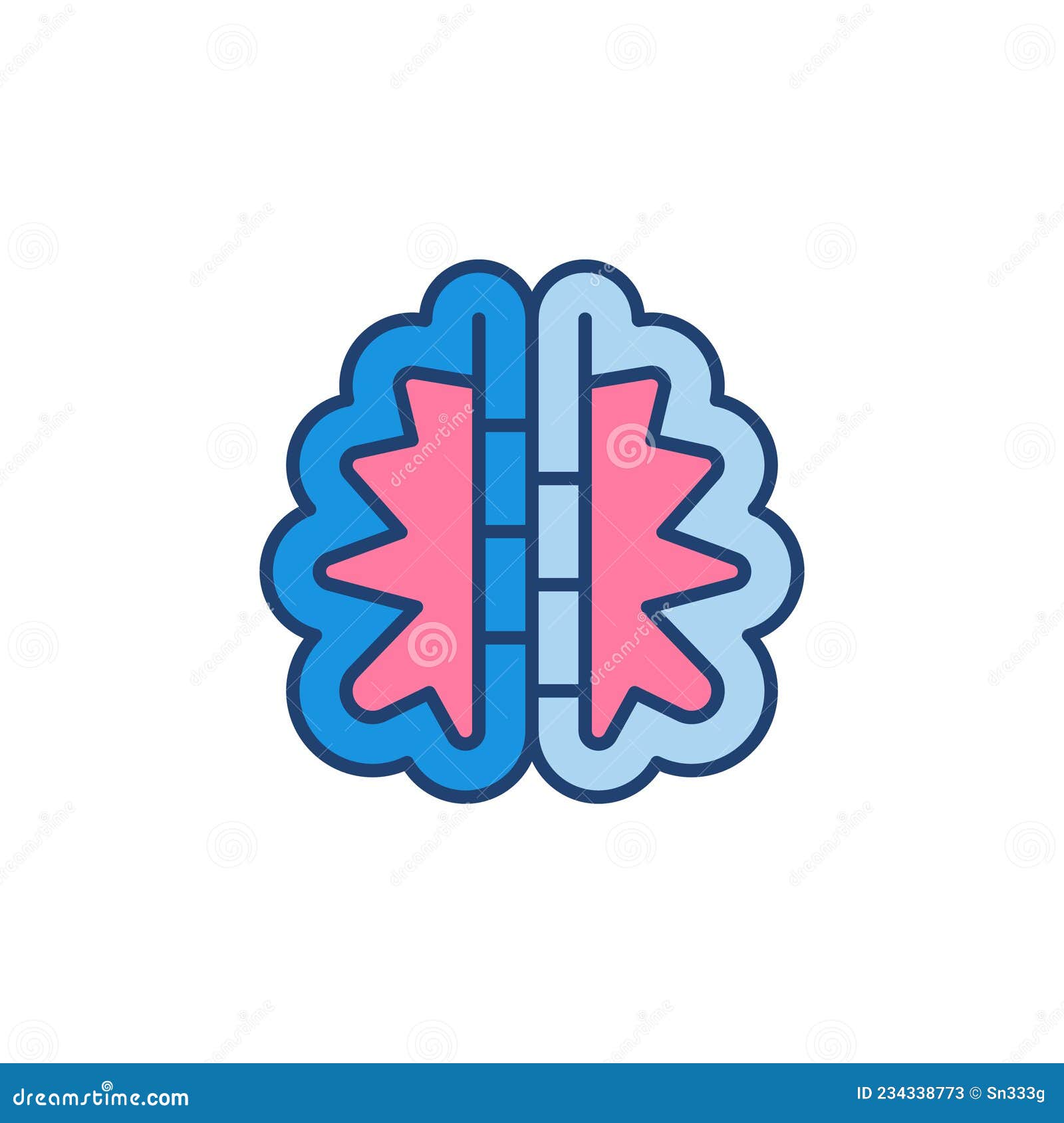 Machine Learning Digital Brain Vector Concept Creative Icon Stock ...