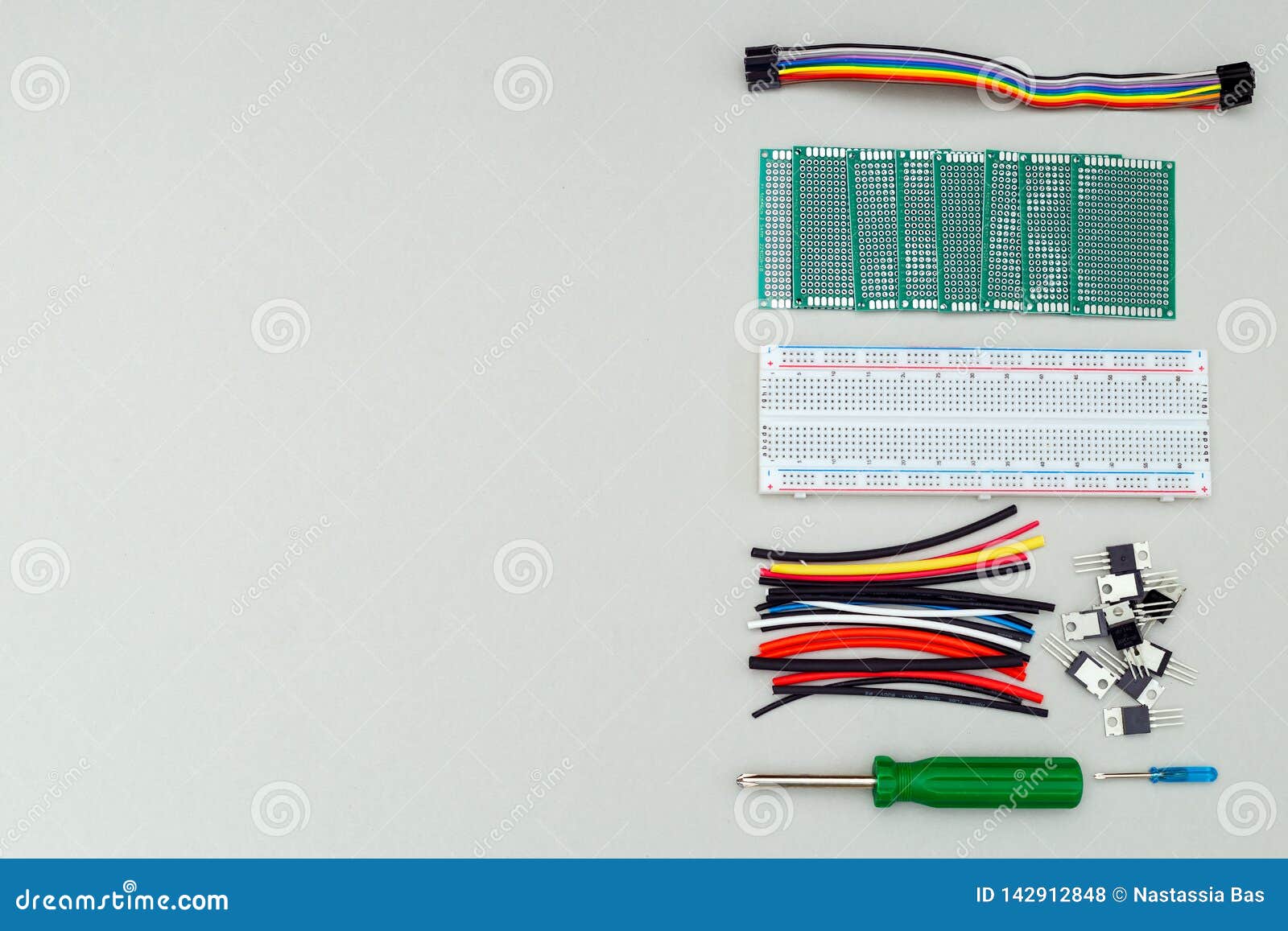 Machine Learning. Electronic Device on Gray Background Stock Photo ...