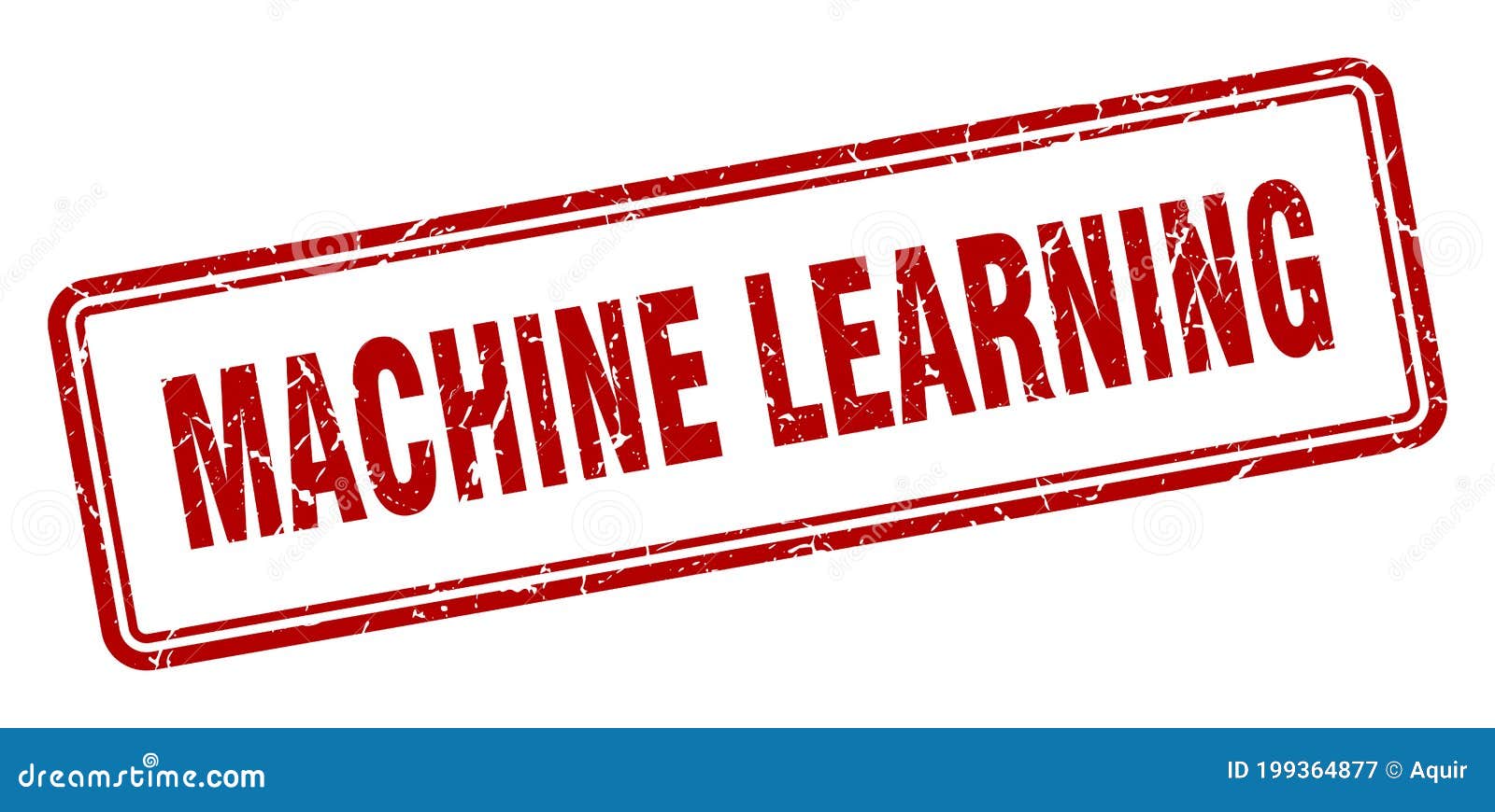 Machine learning stamp stock vector. Illustration of vintage - 199364877