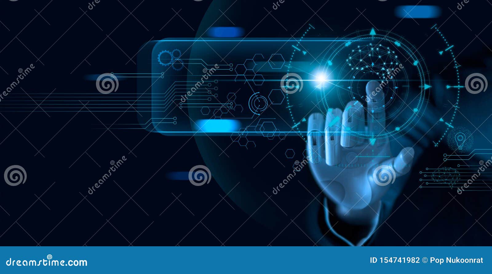 Machine Learning. Hand of Robot Touching on Binary Data. Futuristic ... Machine Learning. Hand of Robot Touching on Binary Data. Futuristic ...