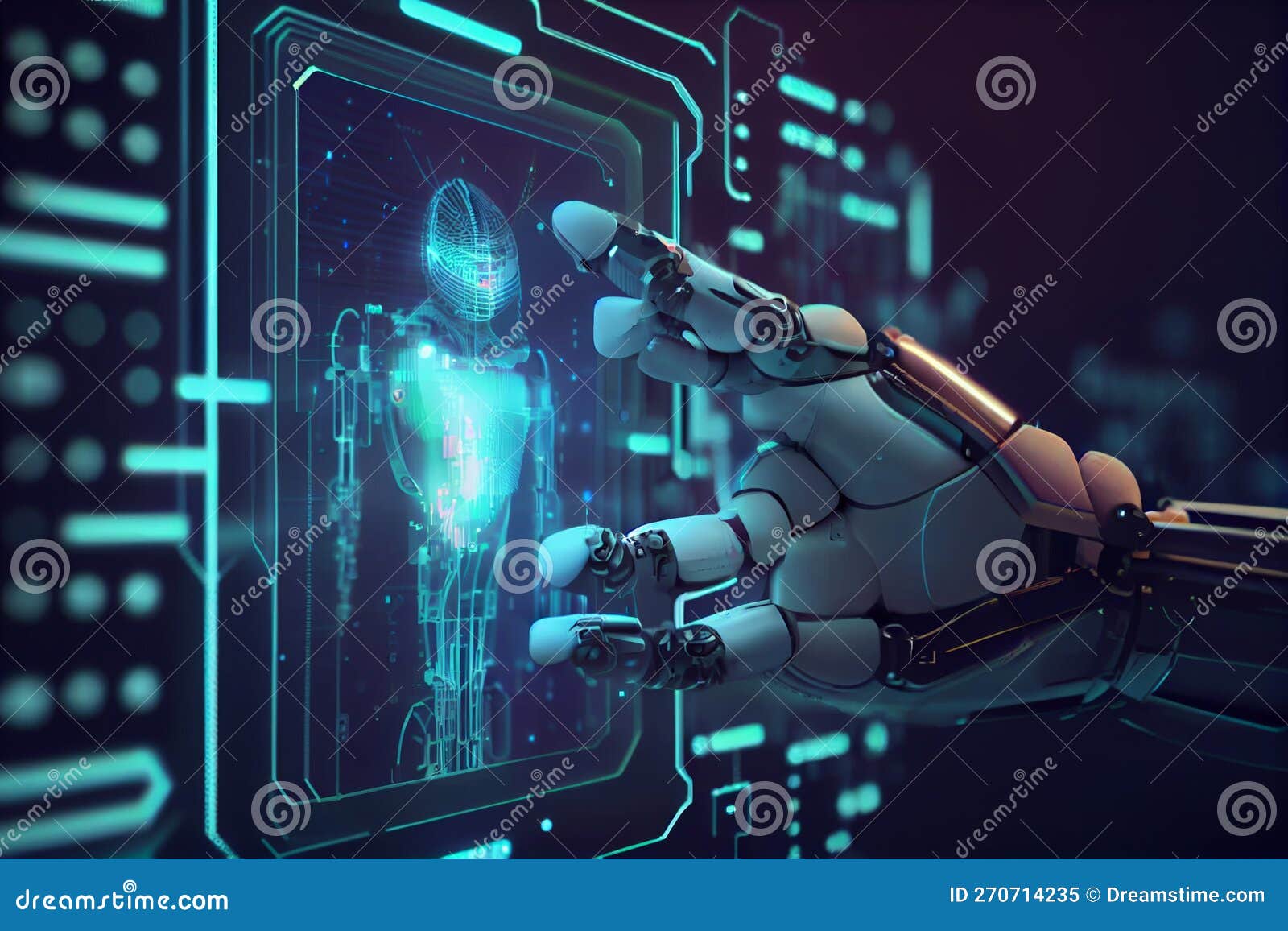 Machine Learning. Hand Touch a Robot on Network and Binary Data ...