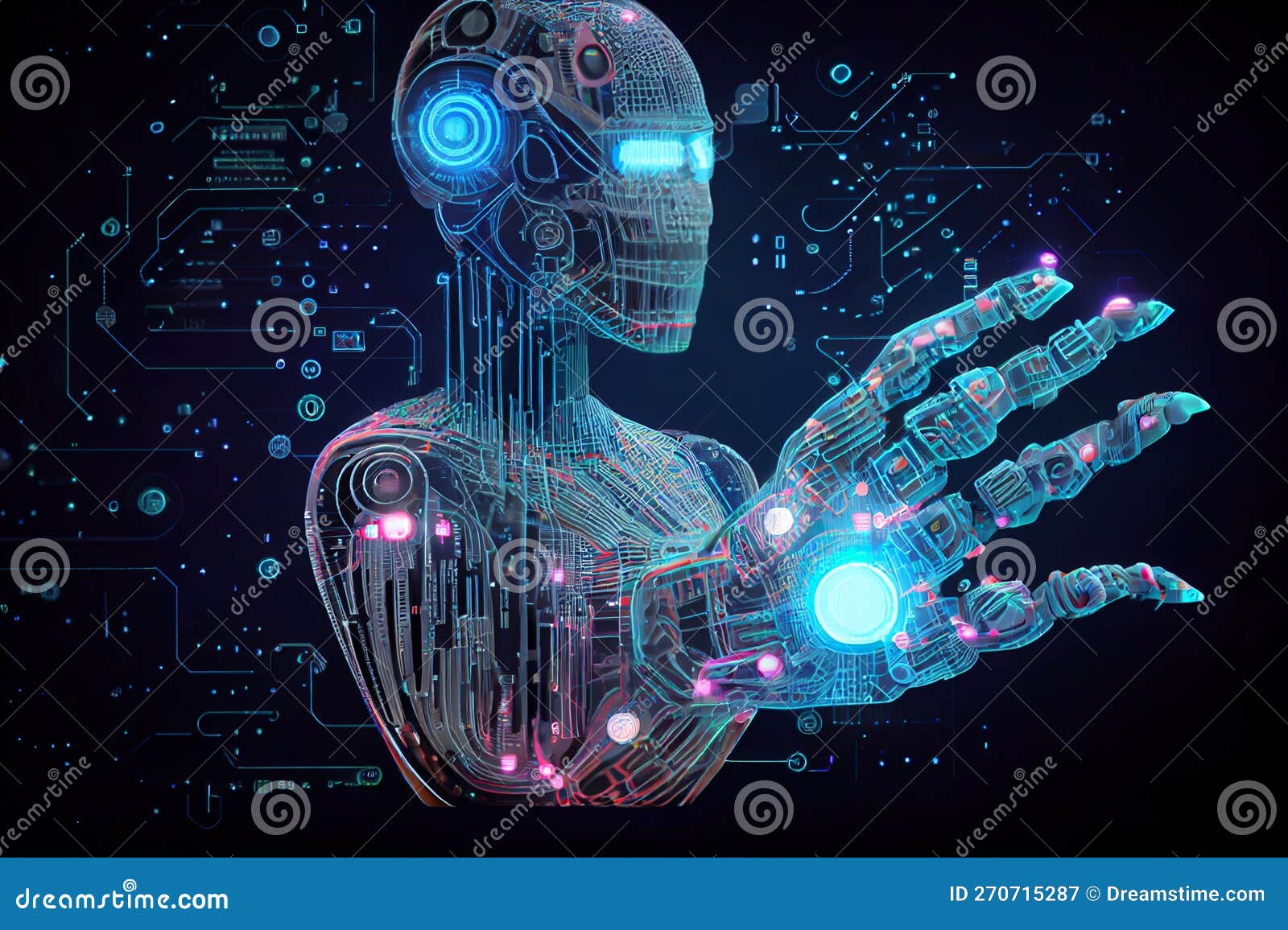 Machine Learning. Hand Touch a Robot on Network and Binary Data ...
