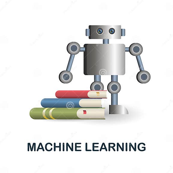 Machine Learning Icon. 3d Illustration from Artificial Intelligence ...