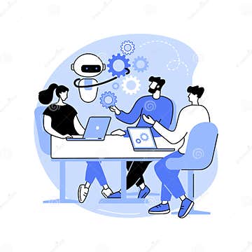 Machine Learning Isolated Cartoon Vector Illustrations. Stock Vector ...